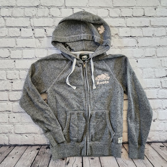 Roots | Tops | Roots Womens Salt And Pepper Full Zip Hoodie Grey ...